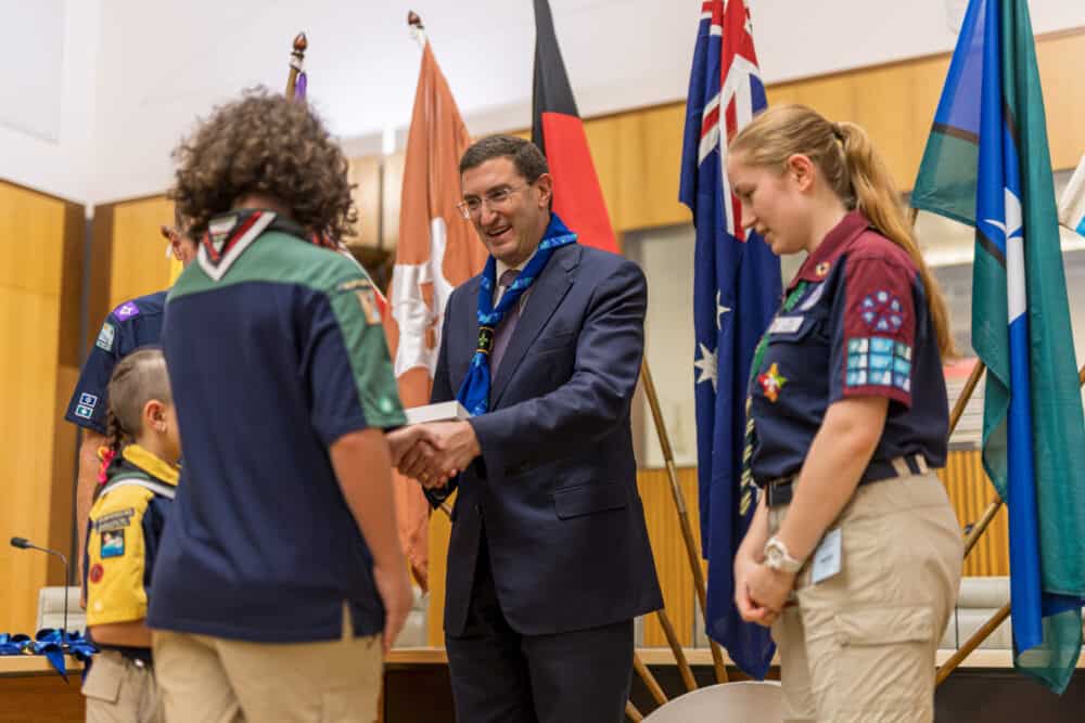 NSW Parliamentarians 'Scarf Up' For Scouting - Scouts NSW